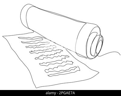 Dessin au trait modifiable continu du Saint Graal. Un arrière-plan de ...
