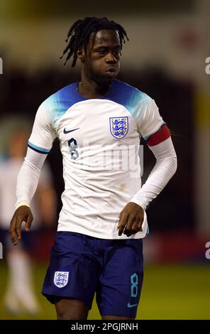 Darko Gyabi, en Angleterre, lors du match du groupe G de qualification ...