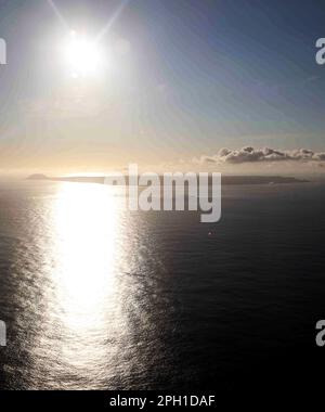 An aerial photo shows Io-jima Island, also known as Satsuma Iojima in ...