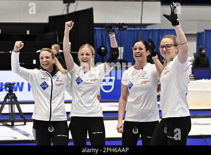 Switzerland's Silvana Tirinzoni, Briar Schwaller-Huerlimann, Carole ...