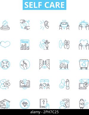 Mise en place des affiches des icônes de la ligne de pleine conscience ...