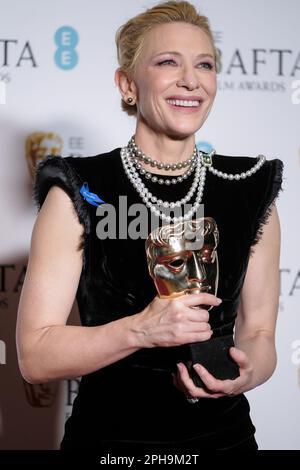 Meilleure actrice en chef Cate Blanchett photographiée dans la salle de ...