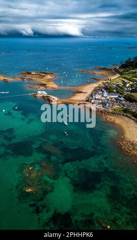 Pointe de l'Arcouest, Bréhat, Bretagne Photo Stock - Alamy