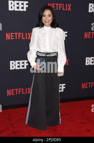 Hong Dao arrive à la première de Netflix sur le « BOEUF » de Los ...