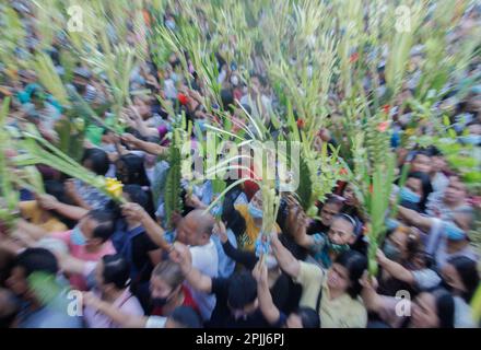 Quezon City, RCN, Philippines. 2nd avril 2023. Le catholique philippin ...
