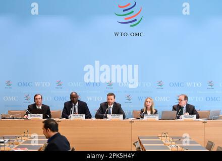 Genève, Suisse. 5th avril 2023. Ralph Ossa, économiste en chef de l ...