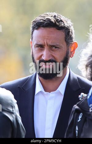 Cyril Hanouna assiste à l'inauguration de la promenade Jean-Paul ...