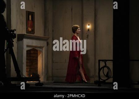 Live video during the graphic screening of 'Orlando', at the Teatros ...