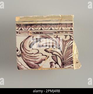 Façade murale, faïence émaillée, sous-glaçure, rectangle horizontal ...