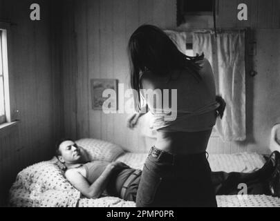 Alan Arkin, Sally Kellerman, sur le tournage du film, « Rafferty and ...
