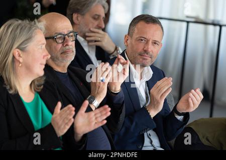 Directeur régional Enedis Paris Nicolas Perrin lors de l'inauguration ...