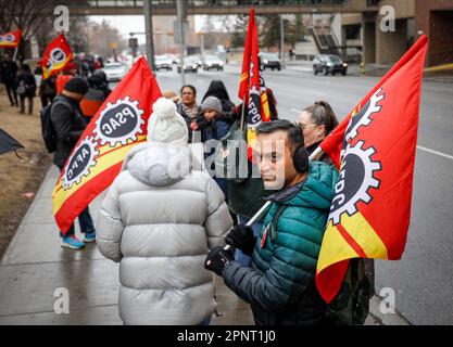 Calgary, Canada. 20th avril 2023. Les membres et les partisans de l ...