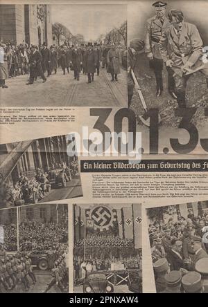 La reproduction de la page de magazine montre Adolf Hitler image de l ...
