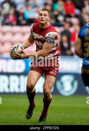 Ethan Havard de Wigan Warriors en action pendant le match de la Super ...