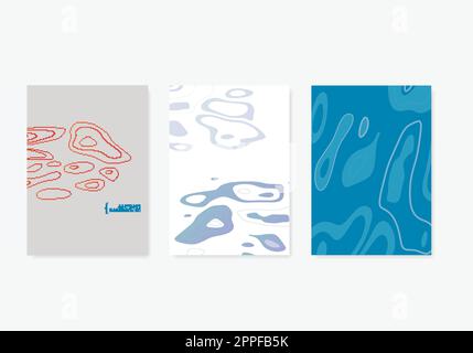 Carte de géodésie et de topographie du paysage moderne vectoriel ...