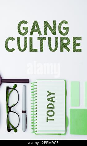 Inspiration montrant la culture des gangs de signe, vue d'ensemble de l ...