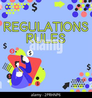 Texte d'écriture règles de la réglementation Énoncé standard la ...