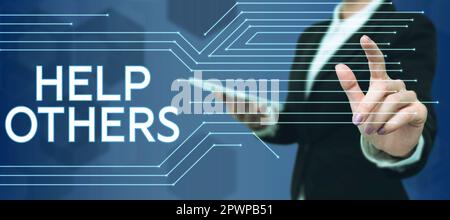 Texte d'écriture manuscrite aider les autres, Aperçu de l'entreprise l ...