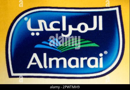 This image shows an Almarai logo in Cairo, Egypt, on Wednesday, April ...