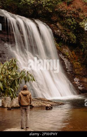 Une oasis de Serene : majestueuse cascade au milieu d'une nature ...