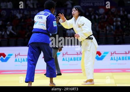 (G-D) Marie Eve Gahie (FRA), Saki Niizoe (JPN), 11 MAI 2023 - Judo : Championnats du monde de ...