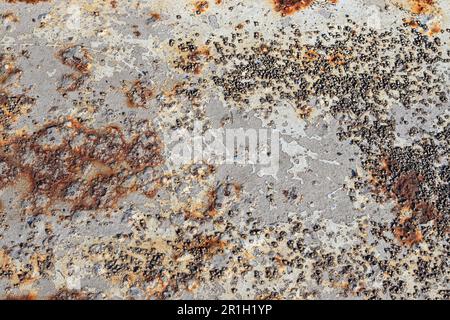 détérioration des métaux. Corrosion du métal. Rouille et corrosion dans ...