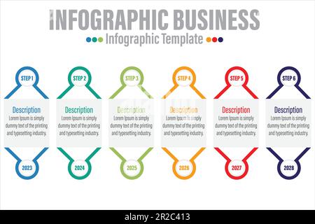 6 diagramme Project Modern Timeline avec cercle de progression ...