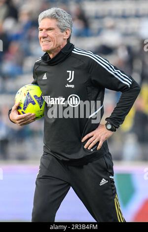 Claudio Filippi, l'entraîneur de gardien de but de Juventus, pendant le ...