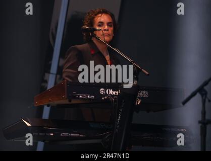 Leipzig, Allemagne. 26th mai 2023. Dave Gahan de Depeche mode chante au premier concert du ...