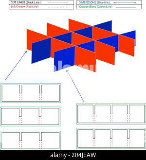 Boîte de séparation ondulée et boîte de papier ondulé, séparateur de ...