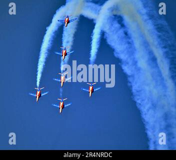 La Ferte Alais, France. 29th mai 2023. Le Capitaine Nicolas Godet s ...
