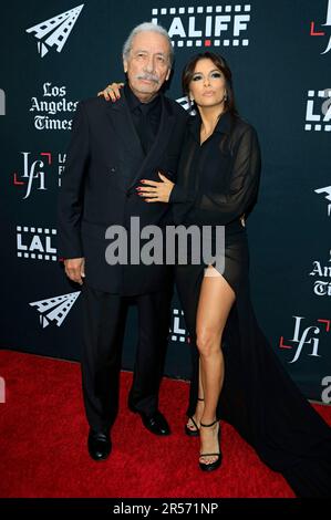 Edward James Olmos und Eva Longoria BEI der Eröffnung des 22. Los ...