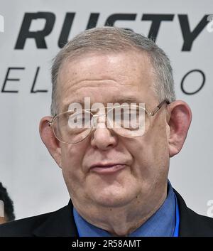 20 février 2023, Burlington, Kansas, États-Unis : Tim Carty, fondateur ...