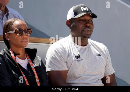 Corey Gauff, father of Coco Gauff, right, and Candi Gauff, mother of ...