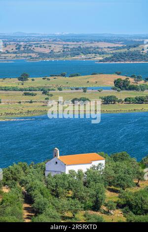 Portugal, région de l'Alentejo, Mourao, panorama depuis les remparts du ...