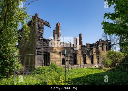 Lignes de Kopli ou liinid de Kopli. Un bâtiment résidentiel en bois ...