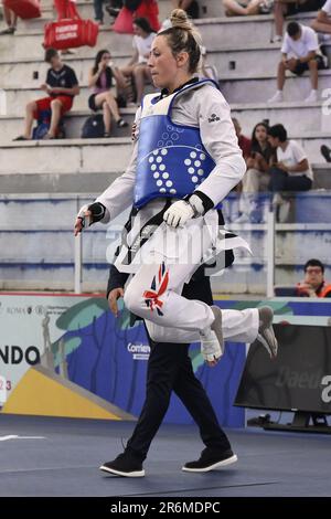 Jade JONES (GBR) contre Faith DILLON (USA) pendant les demi-finales de ...