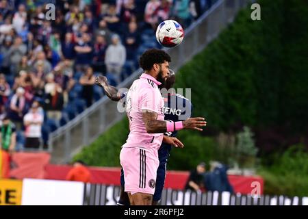 10 juin 2023; milieu de terrain de l'Inter Miami David Ruiz (41) tient ...