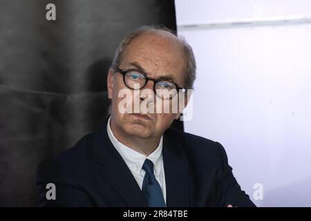Pierre Coppey (PDG de Vinci autoroutes) est vu lors de la visite d ...