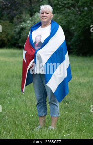 Dresde, Allemagne. 11th juin 2023. Silke Frometa Compte, épouse de Luis ...