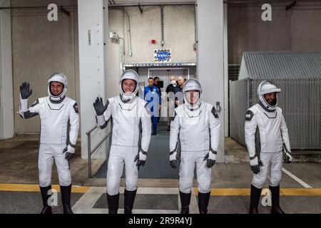 NASA/SpaceX Crew-6 répétition de robe sèche. Andrei Fedyaev, cosmonaute ...
