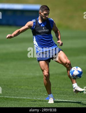 Kranj, Slovénie. 29th juin 2023. Danijel Zagorac, Dino Peric, Petar ...
