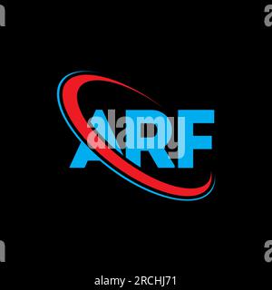 Logo ARF. Lettre ARF. Logo de lettre ARF. Initiales ARF logo lié avec ...