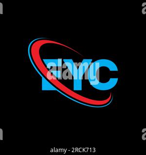 Logo EYC. Lettre EYC. Conception du logo de la lettre EYC. Initiales ...