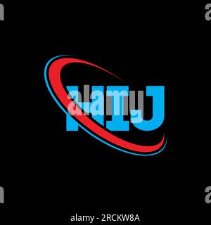 Logo HIJ. Lettre HIJ. Logo de lettre HIJ. Initiales HIJ logo lié avec ...