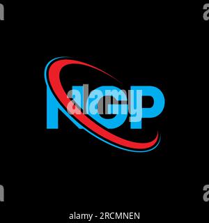 Logo NGP. Lettre NGP. Logo de la lettre NGP. Initiales NGP logo lié ...