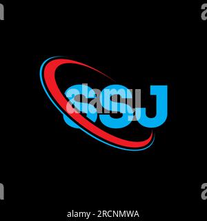 Logo SSJ. Lettre SSJ. Logo de la lettre SSJ. Initiales SSJ logo lié ...