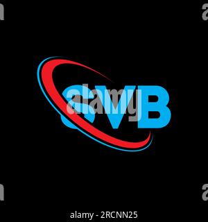 Logo SVB. Lettre SVB. Logo de la lettre SVB. Initiales logo SVB lié à ...