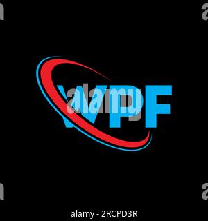 Logo WPF. Lettre WPF. Logo lettre WPF. Initiales WPF logo lié avec ...