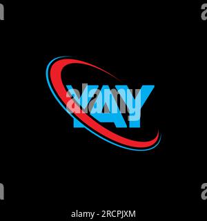 Logo YAY. YAY lettre. Conception de logo de lettre YAY. Initiales YAY ...